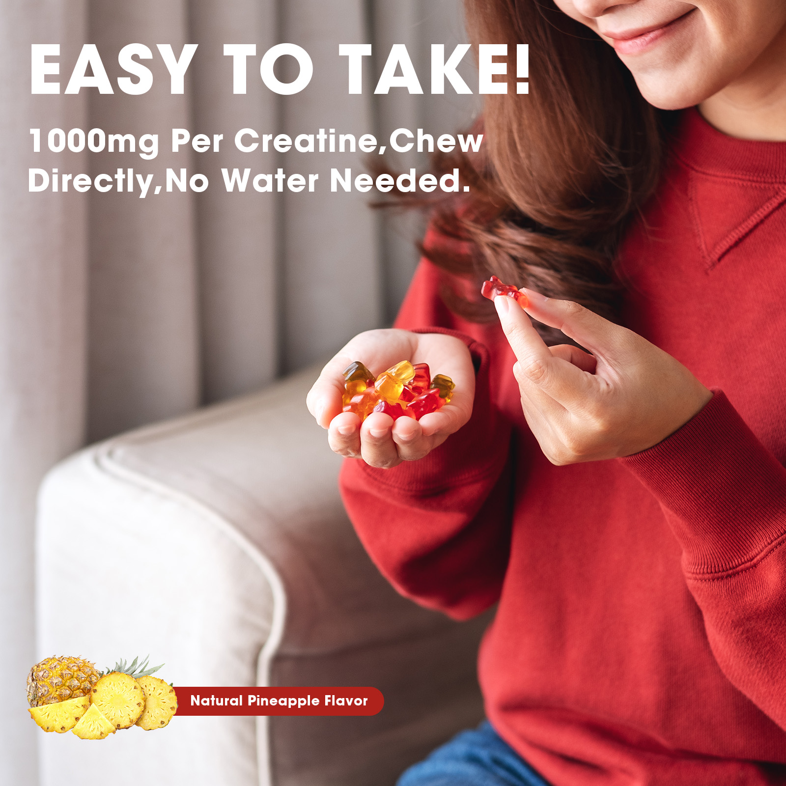 Minch Creatine Monohydrate Gummies With Collagen BBCA 3000mg Instant ...