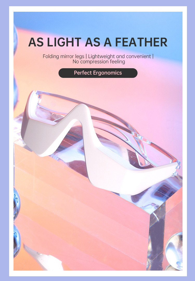 Skin Care Red Light Therapy Glasses Specifically for Dark Circles and ...
