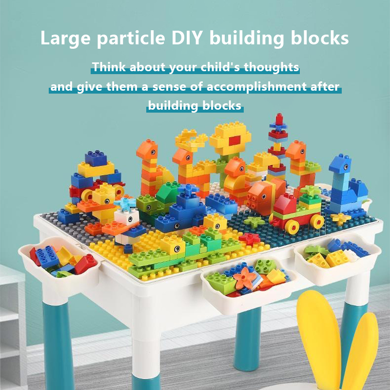 【FAST DELIVERY】Building Block Table For Kids Multifunctional Building ...