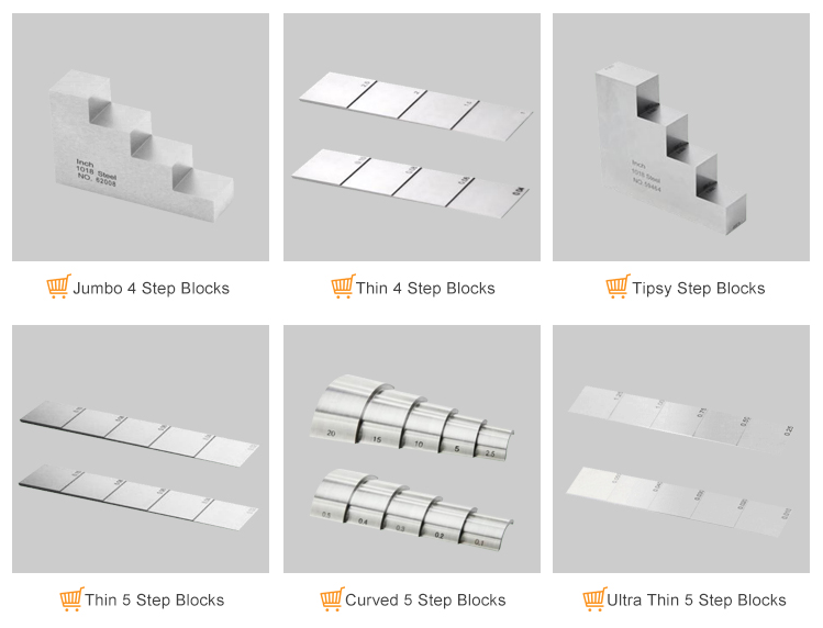 YUSHI 4-Step 5mm/10mm/15mm/20mm Block Test Blocks Ultrasonic Block for ...