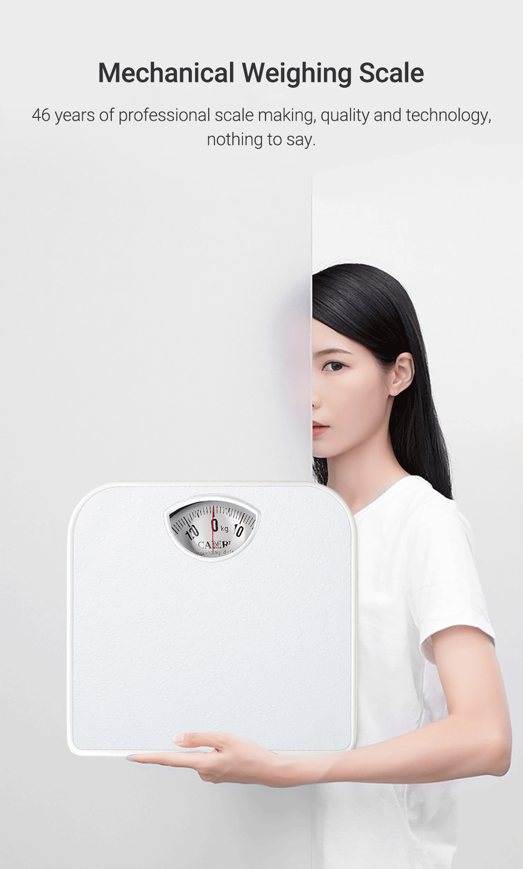 CAMRY Mechanical Scales for Household,Thinner Extra-Large Dial Analog ...