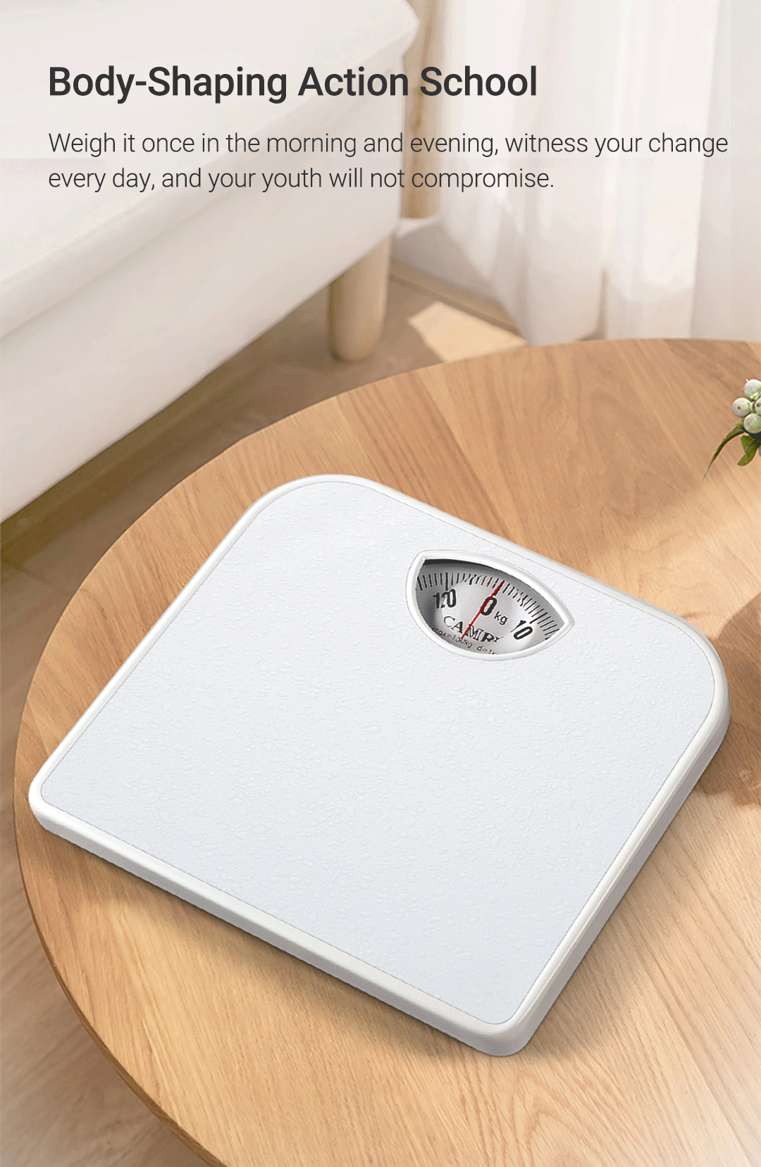 CAMRY Mechanical Scales for Household,Thinner Extra-Large Dial Analog ...