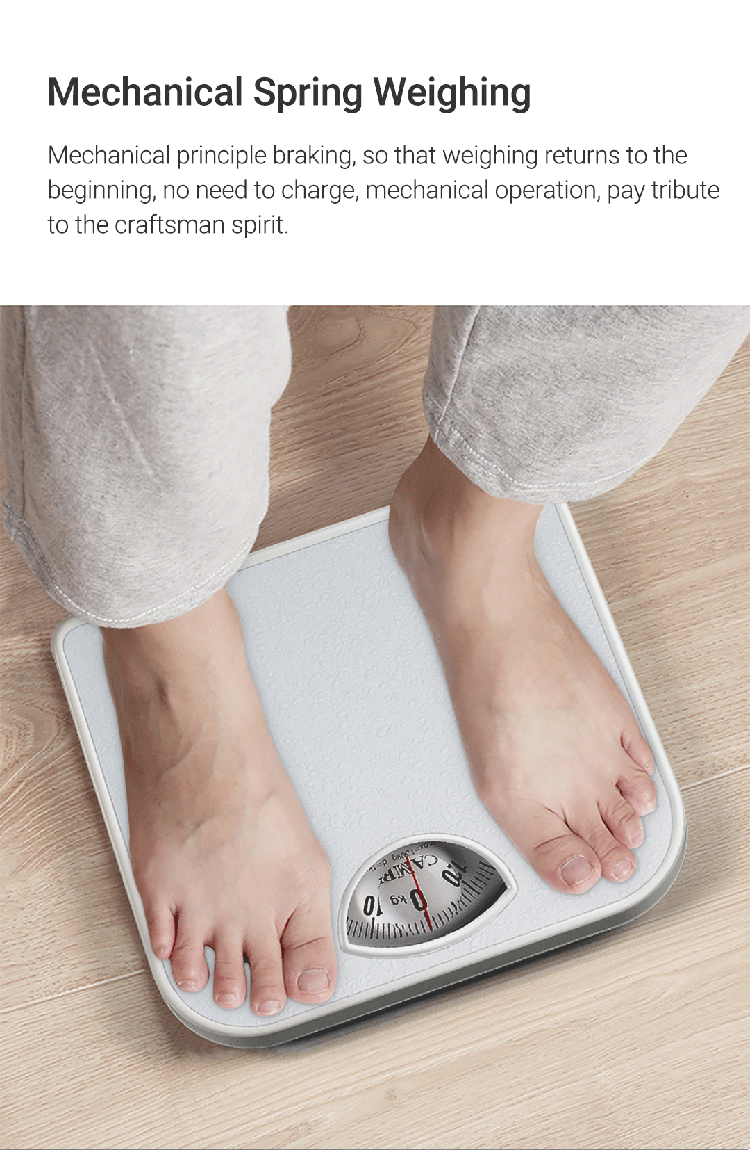 CAMRY Mechanical Scales for Household,Thinner Extra-Large Dial Analog ...