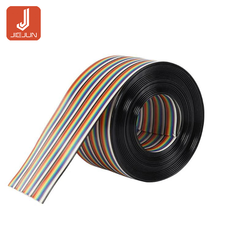 1 m 2.54mm pitch Pitch 10 way 10P 20P 40Pin Flat color Rainbow with ...