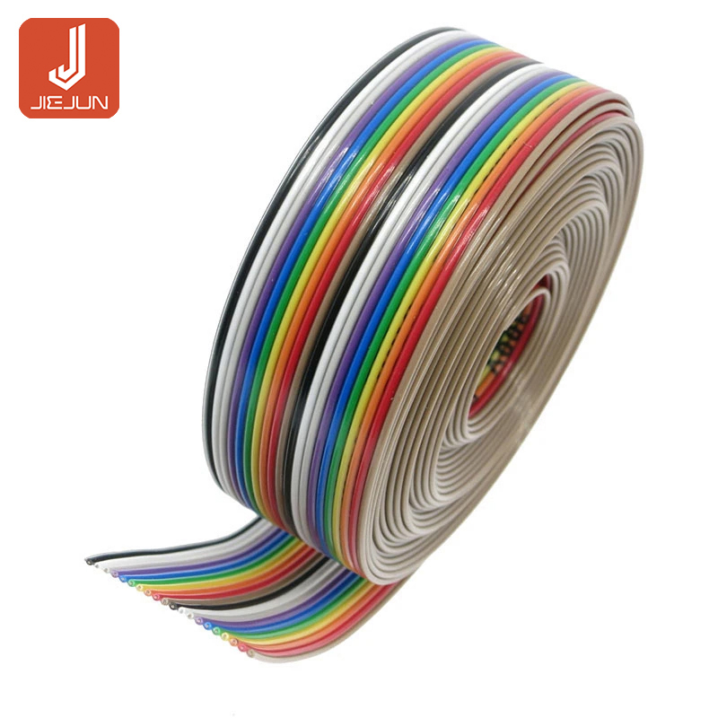 1 m 2.54mm pitch Pitch 10 way 10P 20P 40Pin Flat color Rainbow with ...