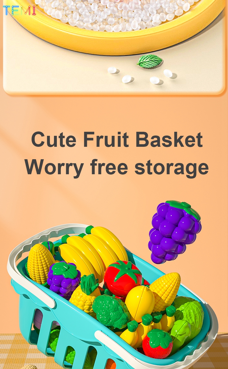 ⭐Shipping from Malaysia⭐TEMI Kid Cutting Fruit Play Set Children's ...