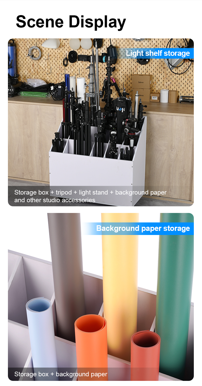 Selens Studio Storage Box Case for Tripods, Stands, Backdrop and ...