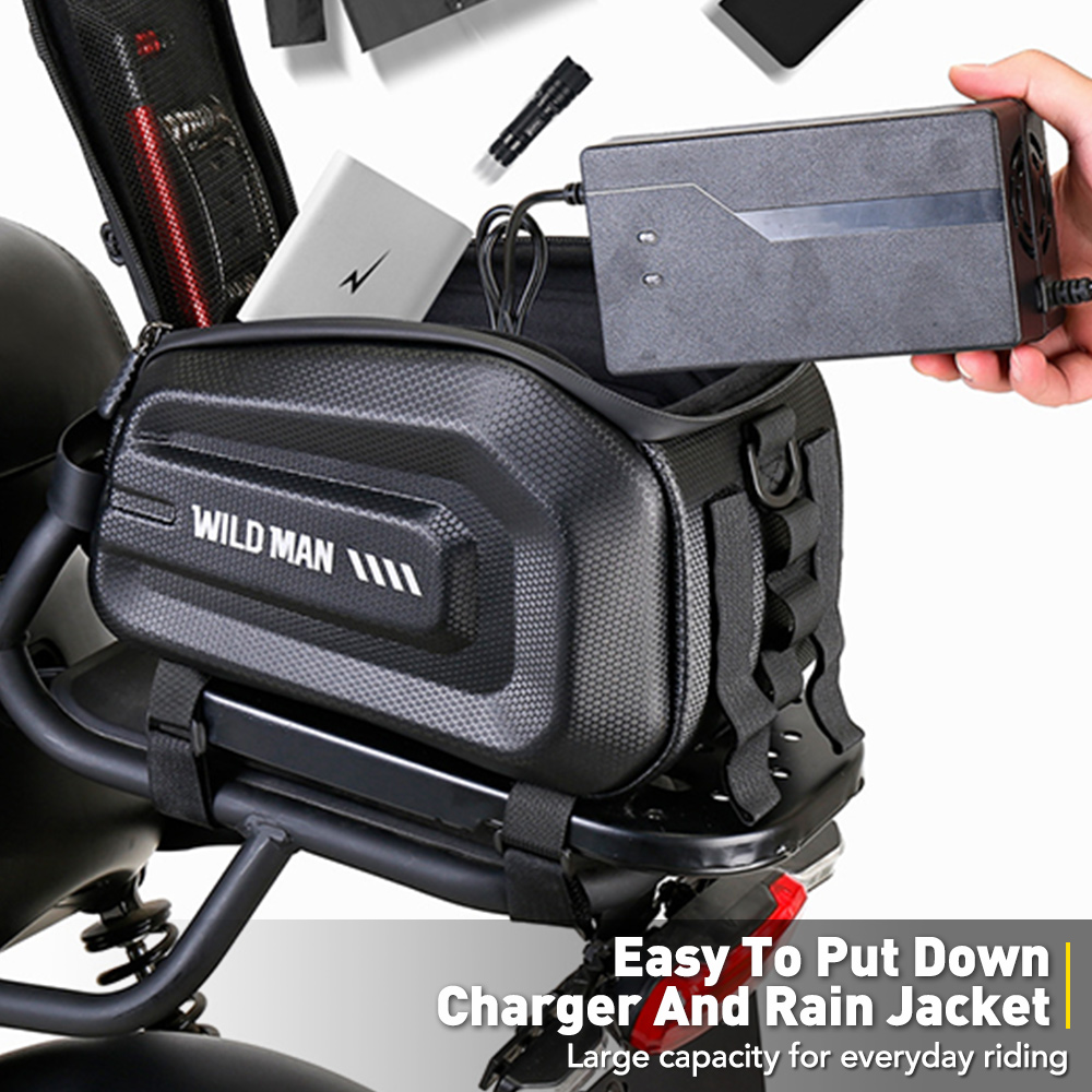 Newboler 4L EVA Hard Shell Bike Bag Waterproof Bicycle Rear Seat Bag ...