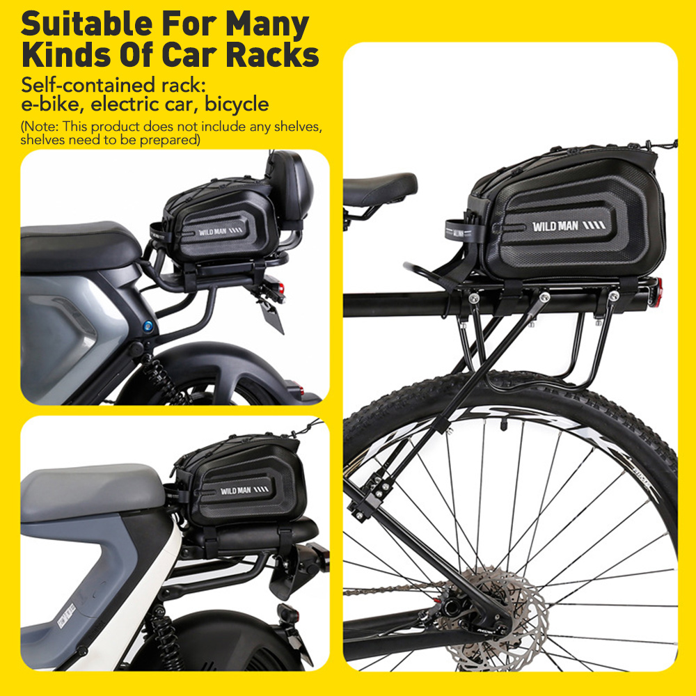 Newboler 4L EVA Hard Shell Bike Bag Waterproof Bicycle Rear Seat Bag ...