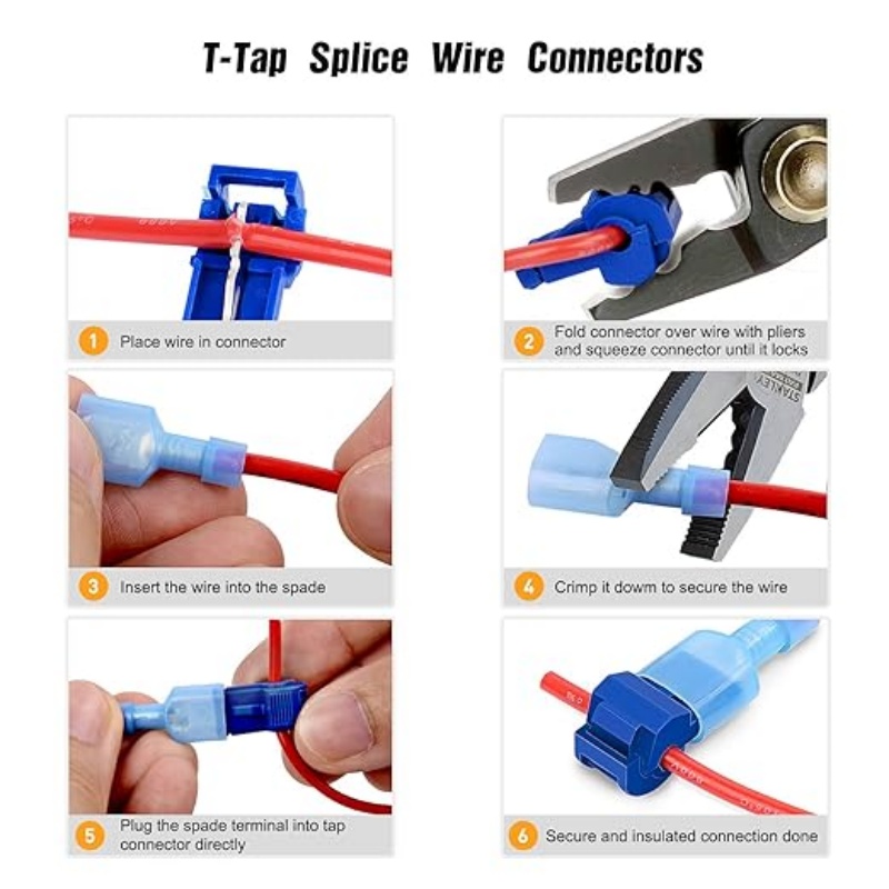30pairs/60 pairs Self-Stripping Quick Splice Electrical Wire Terminals ...