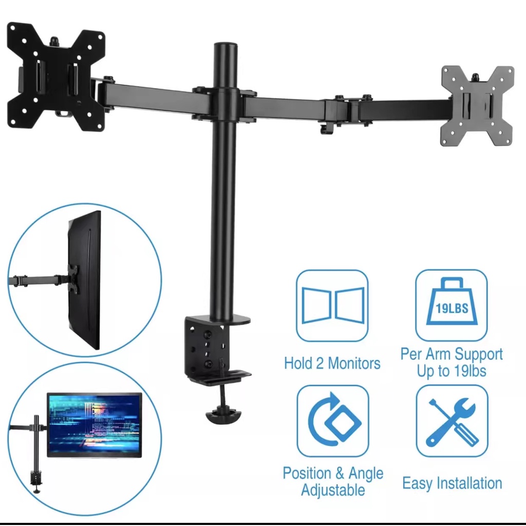 EXPOSE Adjustable Arm Single Monitor Stand (10"-27") | Shopee Malaysia