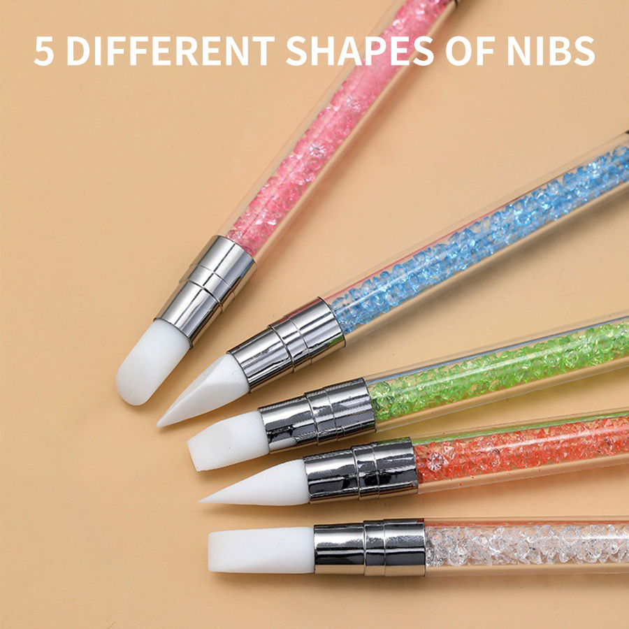 XEIJAYI 1pc Double-ended Silicone Pen Hollowed Out Carving Pen Gradient ...