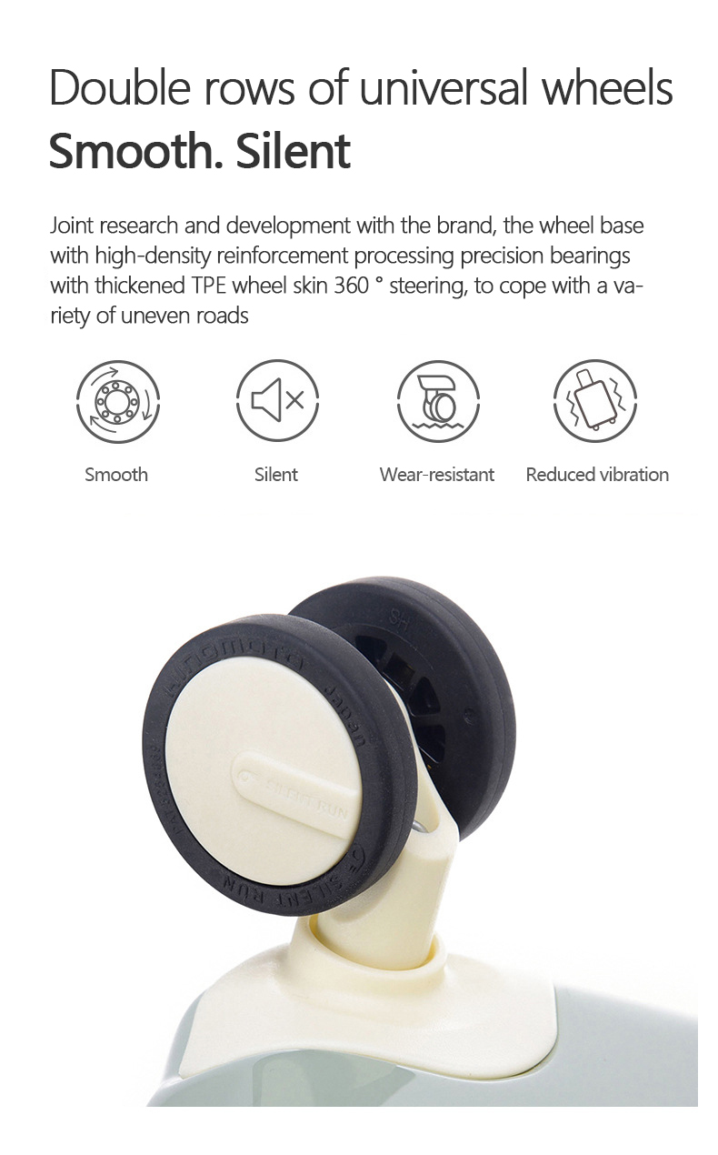 20/24/28 Inci Beg Bagasi Gaya Jepun Perjalanan 360 ° Roda Senyap Beg ...