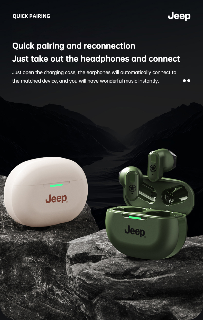 [Ship In Malaysia] Jeep EW011 TWS True Wireless Bluetooth Earphones ...