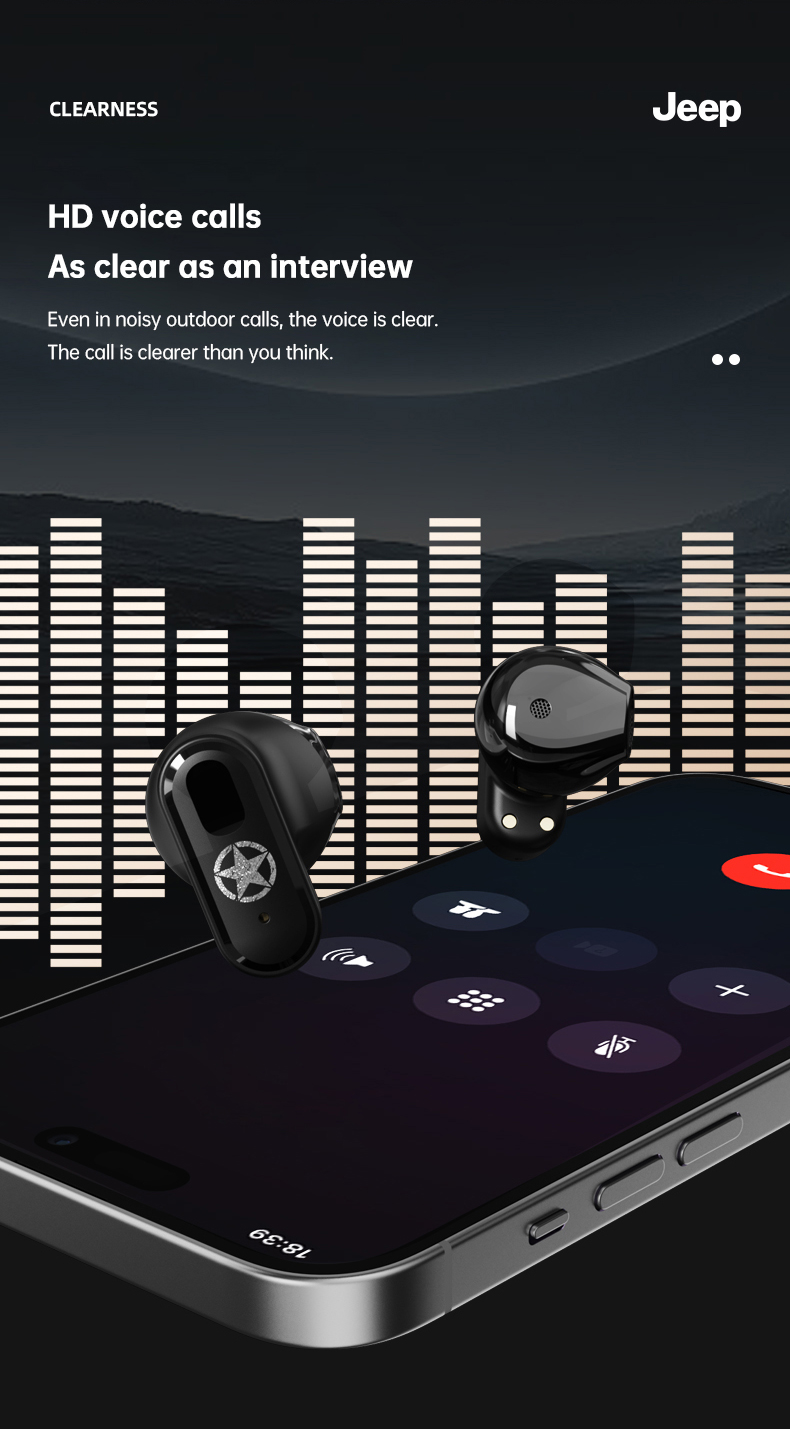 [Ship In Malaysia] Jeep EW011 TWS True Wireless Bluetooth Earphones ...