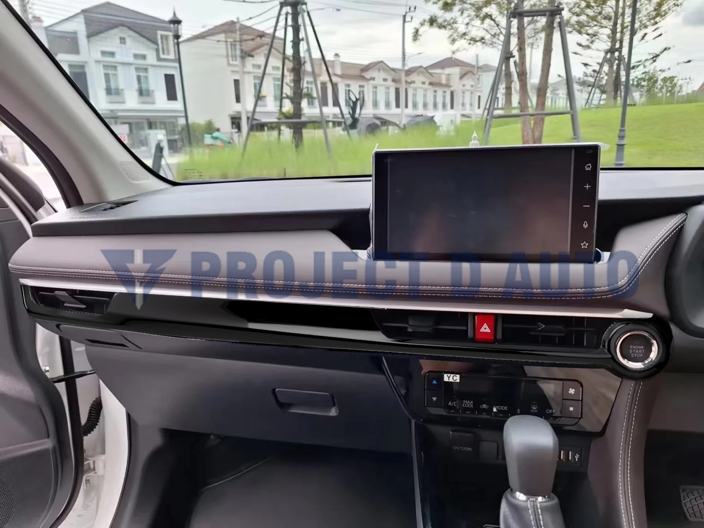 Toyota Vios NGC102 (2023-Present)Glossy Black console panel cover Light ...