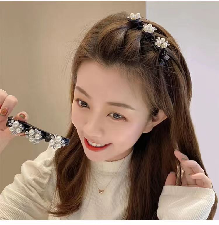 New Year's gift new Versatile Duck Mouth Clip Hair Braid Double layer ...