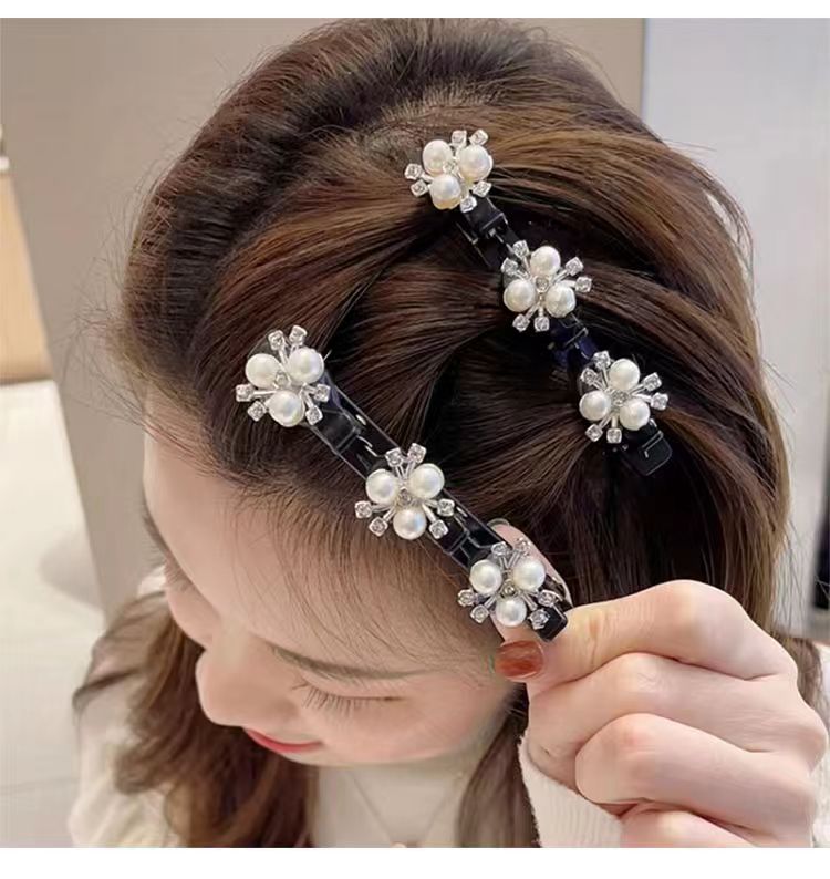 New Year's gift new Versatile Duck Mouth Clip Hair Braid Double layer ...