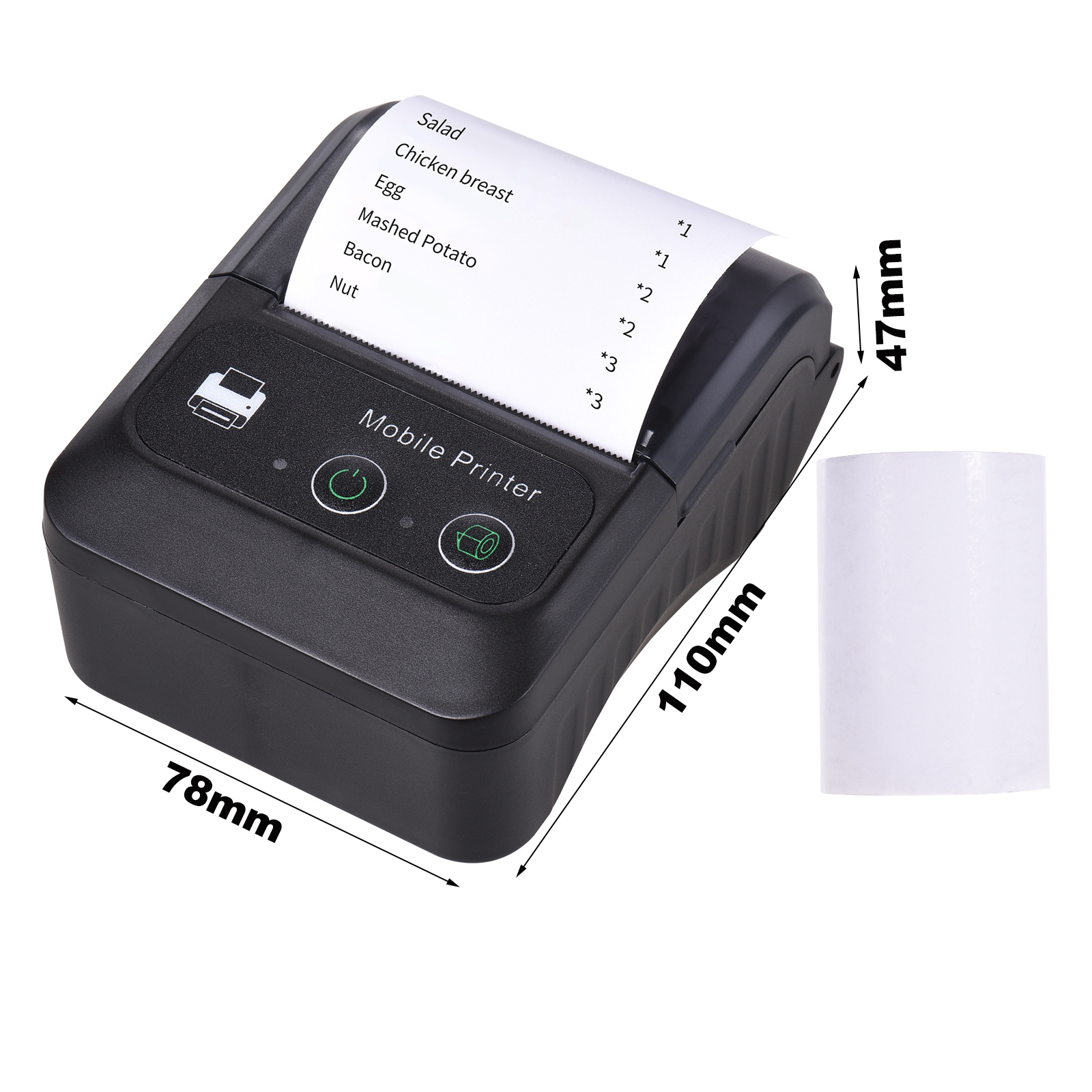 Thermal Printer Mini Bluetooth Wireless Portable label printer brother ...