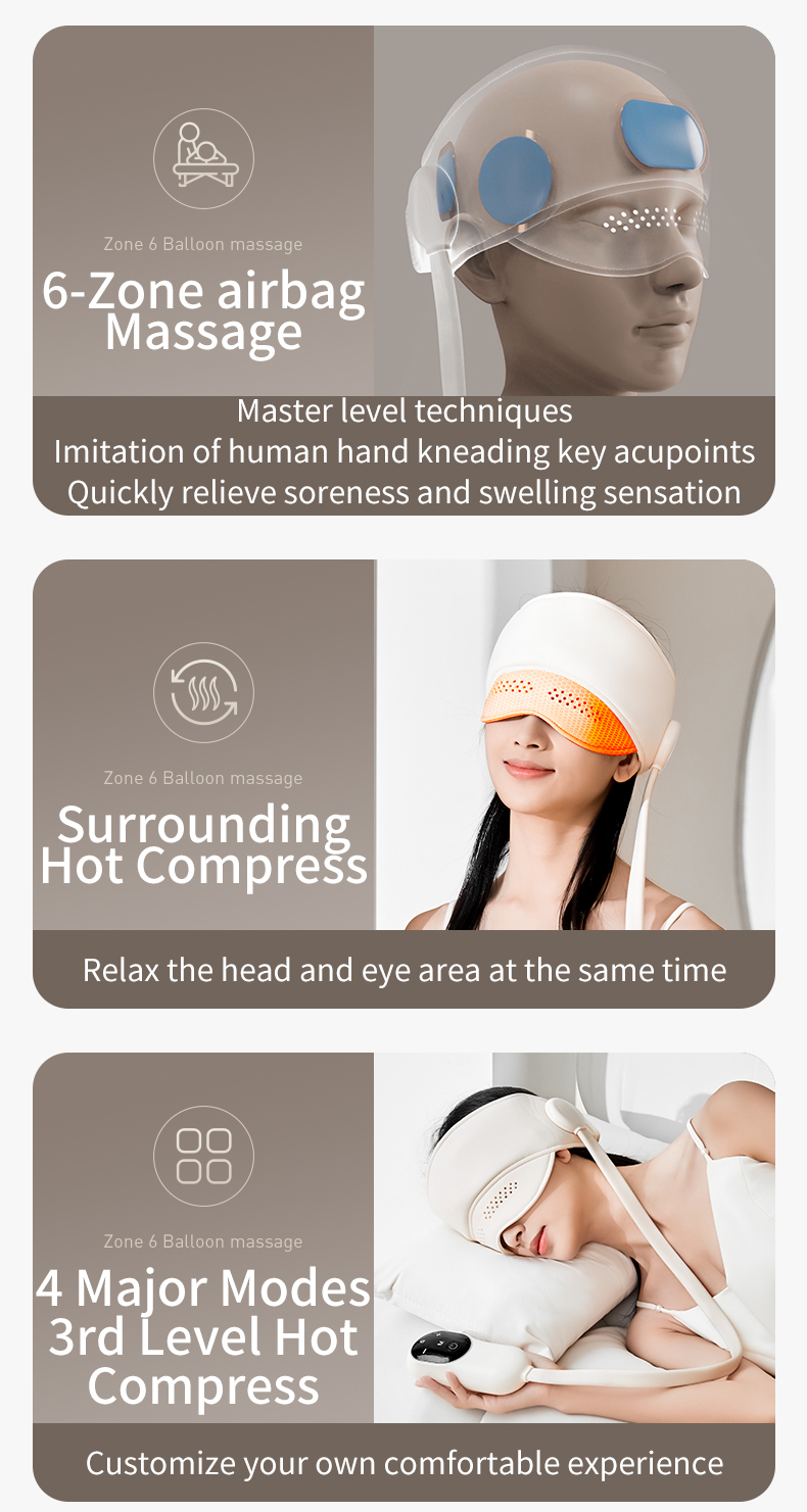 [Ready stock]Electric Head Massager Air Pressure Graphene Heating Eye ...