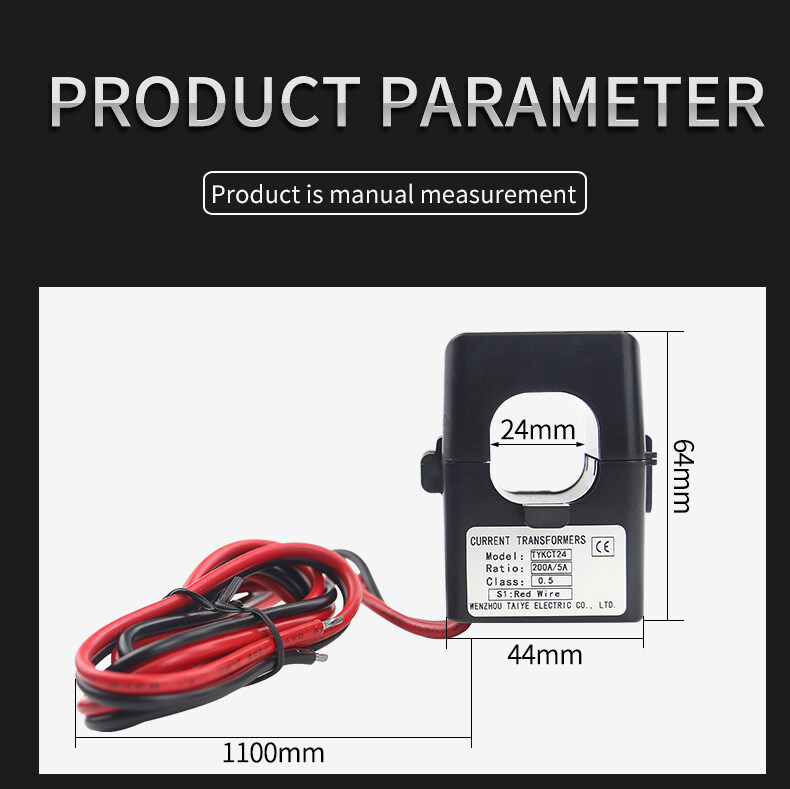 3PCS KCT24 Split Core Transformer AC Current Sensor Window Size 24mm ...
