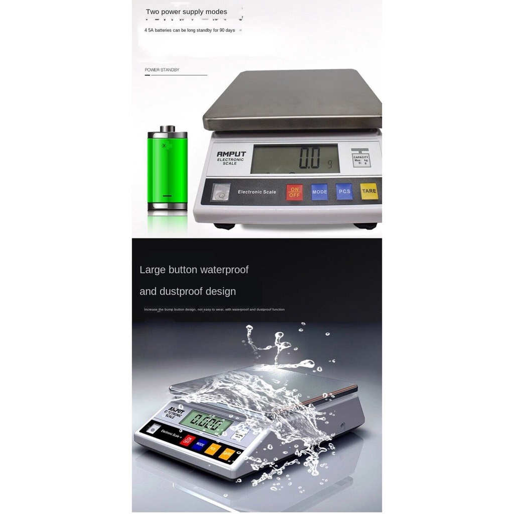 10kg X 0 1g 7 5kg X 0 1g Digital Precision Industrial Weighing Scale W