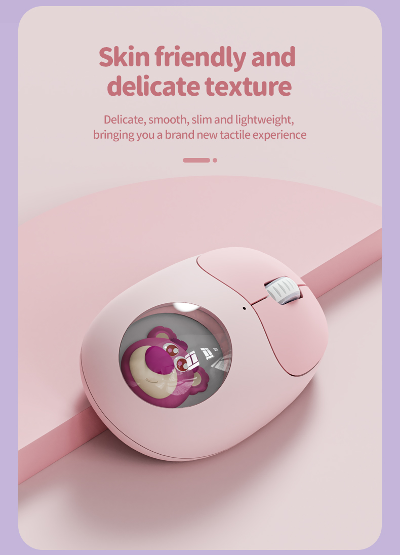 Disney QS-MS02 Wireless Mouse Dual Mode Stable Connection Sweatproof ...
