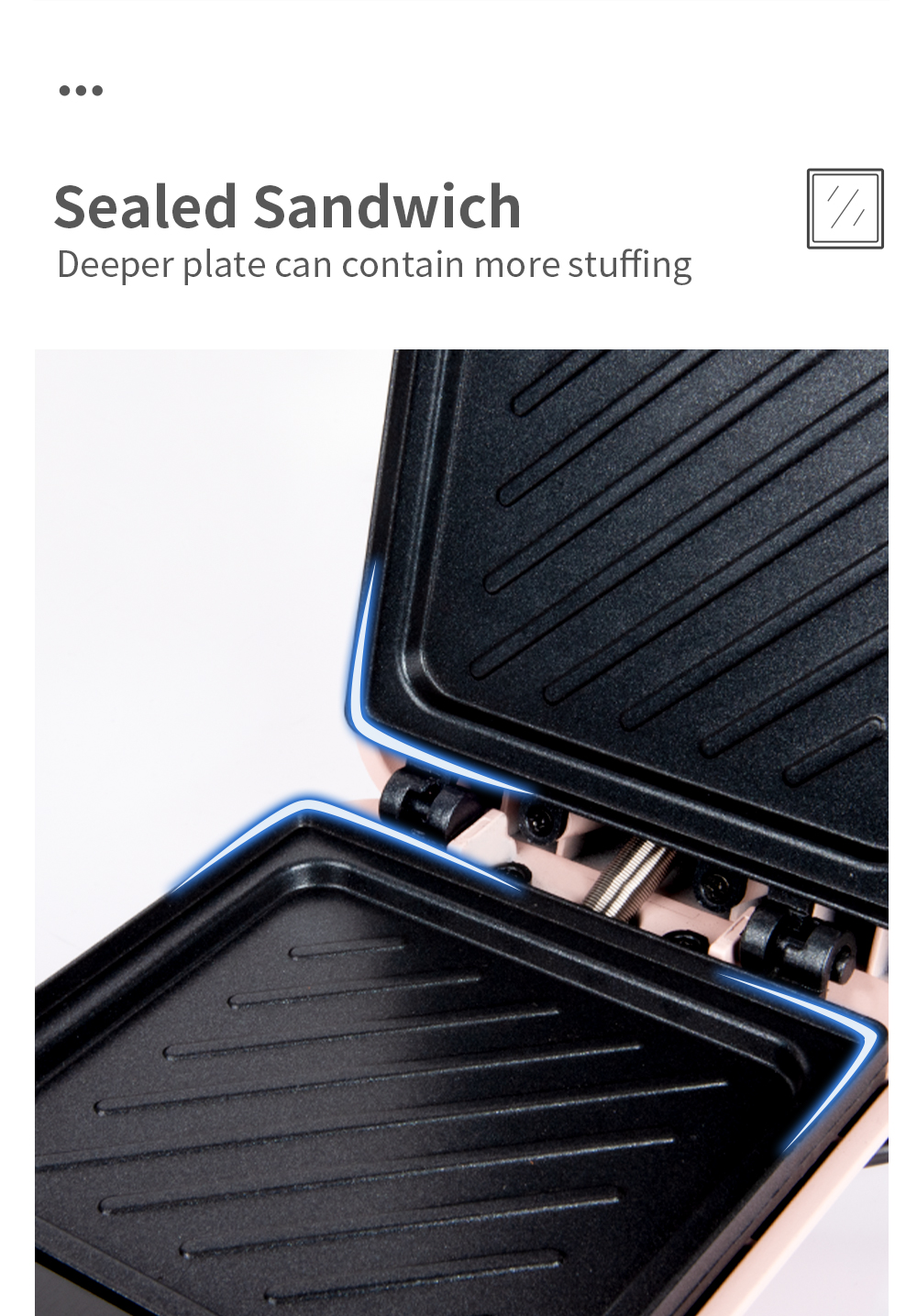 Simplus Sandwich Maker | 650W | Panini Waffle Breakfast Bread Crepe ...