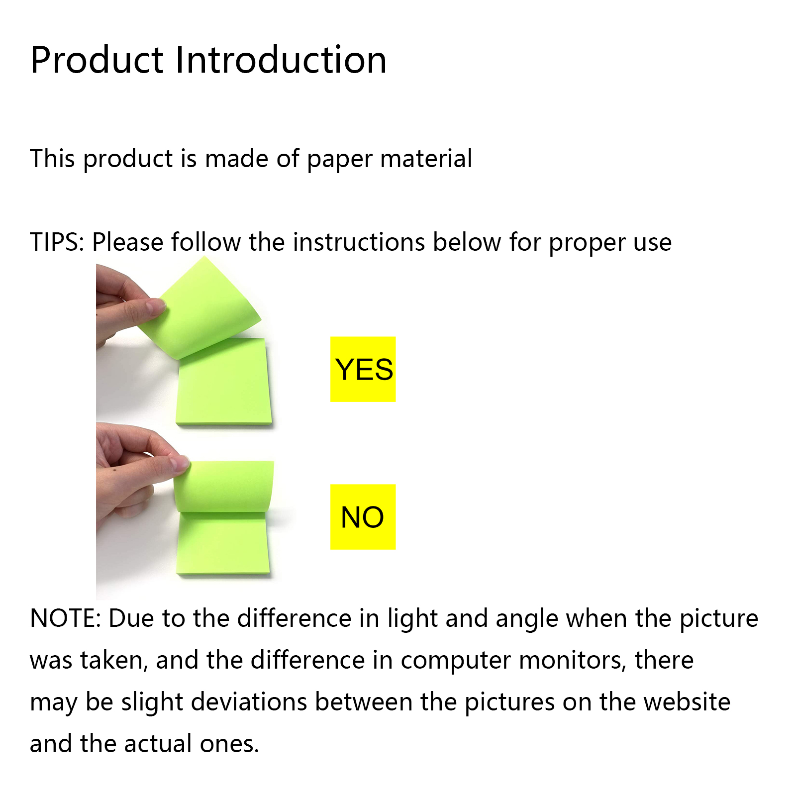 11 Pads Sticky Notes 1.5 x 1.5 In（3.8 x 3.8 cm）, Colorful Sticky Pad ...