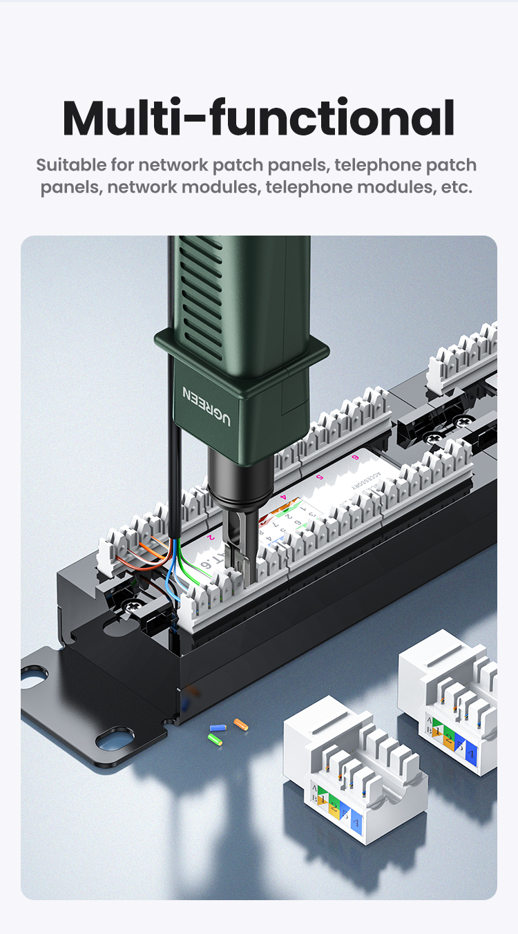 UGREEN 2-in-1 Network Punch Down Tool 40Cr alloy steel Dual Head Design ...