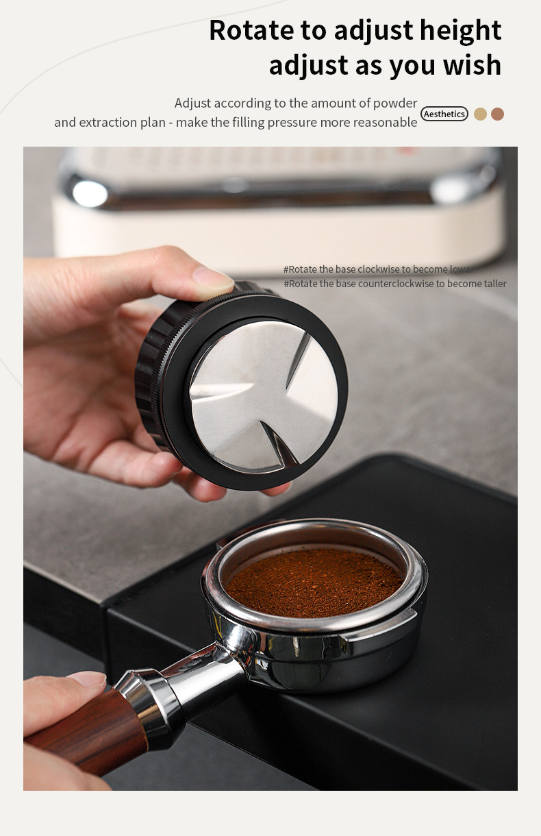 BINCOO Threaded Grid Bottom Powder Hammer Italian Coffee Machine ...