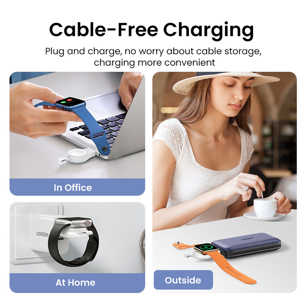 UGREEN Smart watch Wireless Charger Fast Charging USB C Watch Series ...