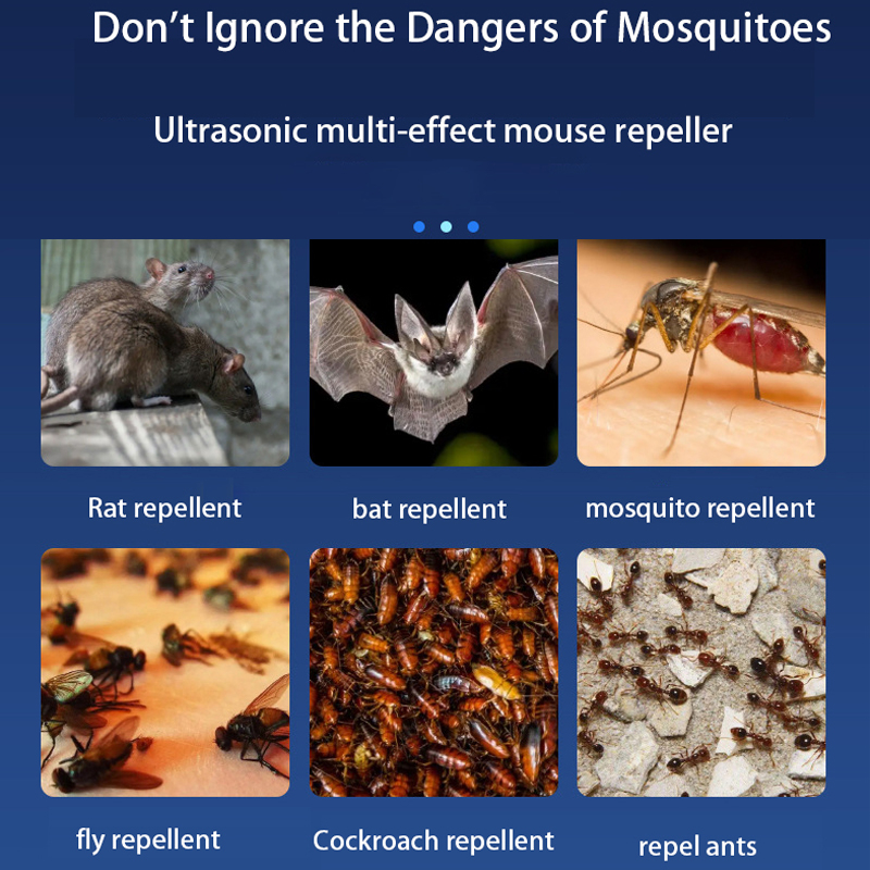 Ultrasonic Mice Repeller Pest Repeller Electronic Ultrasound Mouse ...