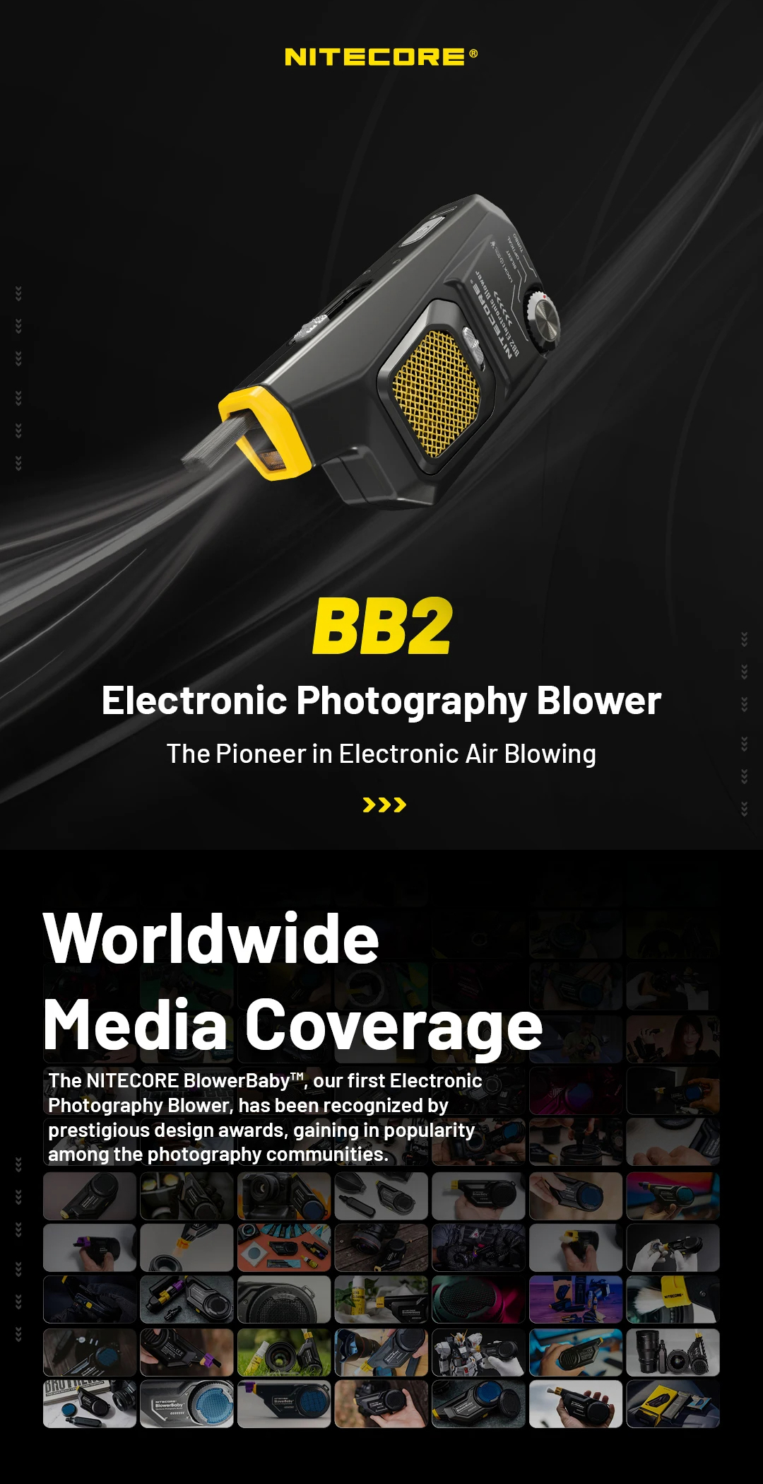 NITECORE BB2 Electronic BlowerBaby Photography Blower Multi Function ...