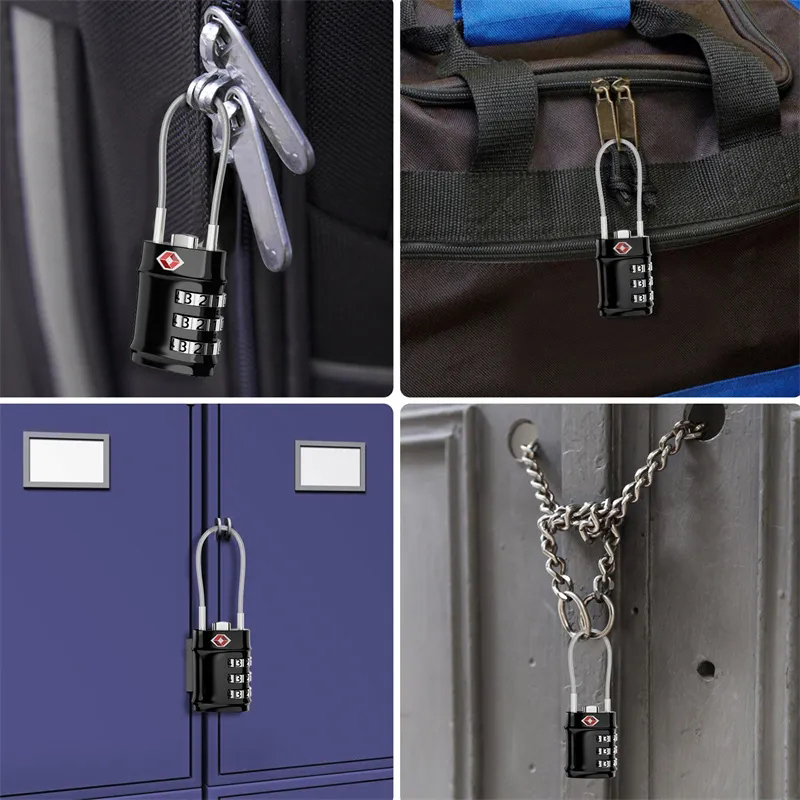 KIPRUN Luggage Lock Cable Travel Lock, TSA Approved Cable Travel ...