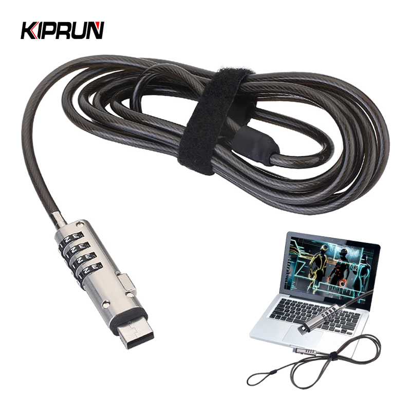 KIPRUN Laptop Cable Lock, Computer Security Cable Lock, Alloy 4 Digital ...