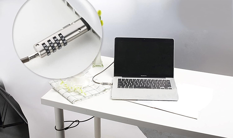 KIPRUN Laptop Cable Lock, Computer Security Cable Lock, Alloy 4 Digital ...