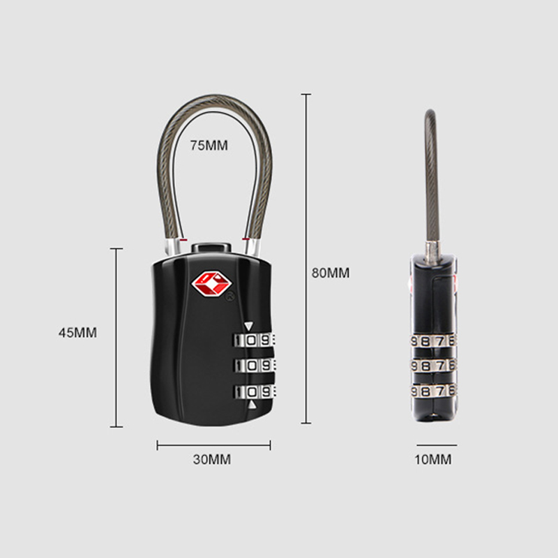 KIPRUN TSA Approved Luggage Lock, 3-Digit TSA Customs Code Lock ...