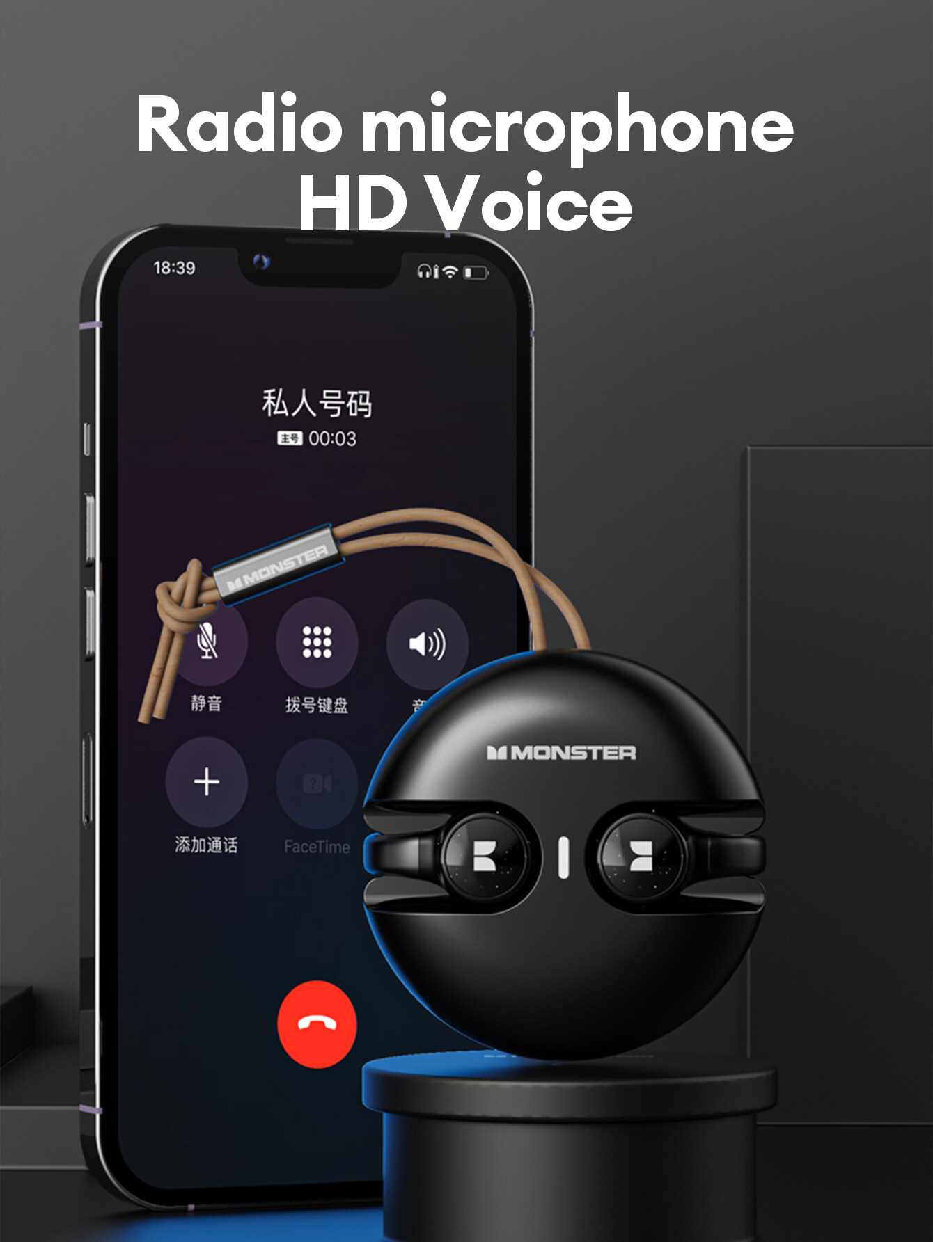 Monster XKT21 True Wireless Bluetooth Earphone Ear-Clip Surround Stereo ...