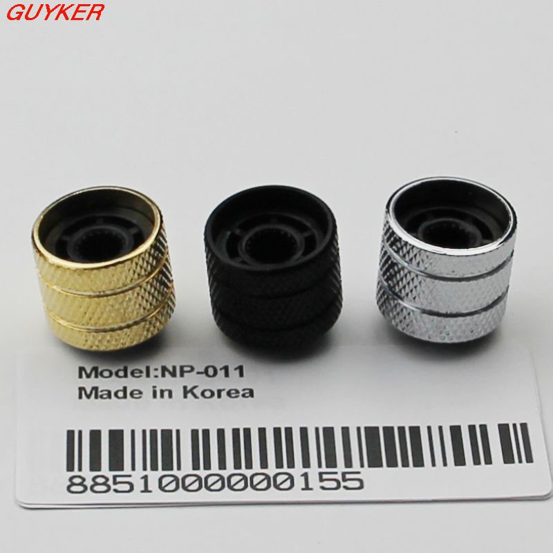 ABALONE PUSH-ON Guitar Knobs Coarse Knurl Electric Bass Potentiometer ...