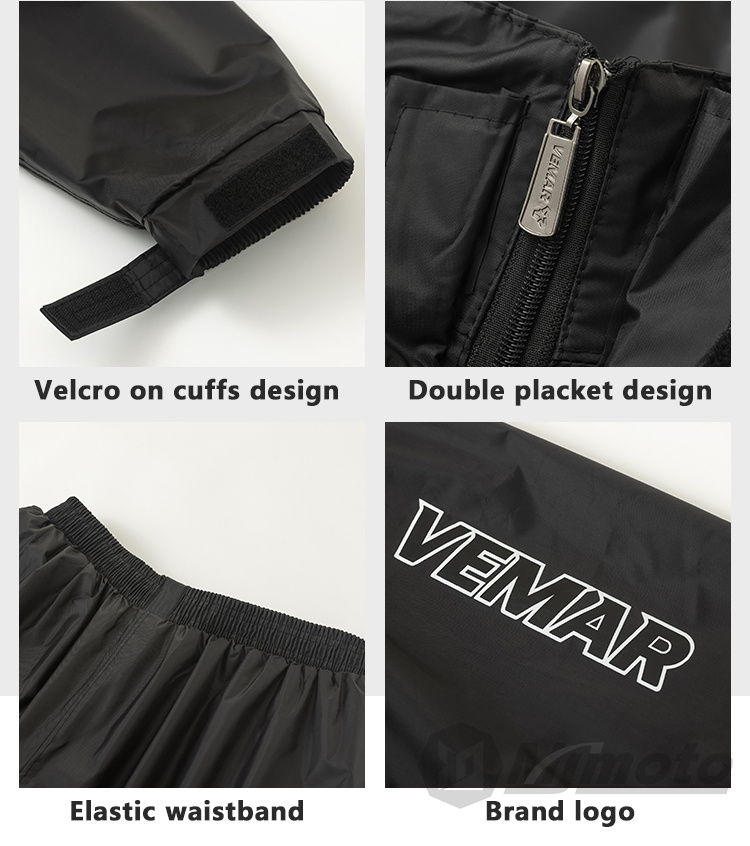Vemar Motorcycle Raincoat Split Set Tops Pants Waterproof Men's Riding ...