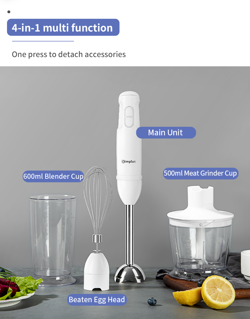 Simplus 3 In 1 Multifunction Blender JBBA002 | Shopee Malaysia
