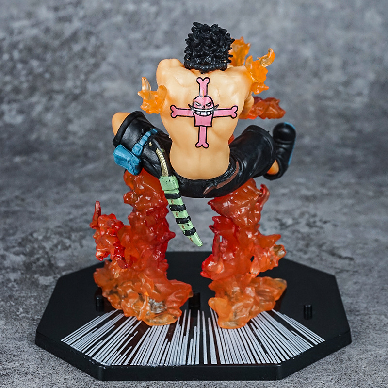 13.5cm One Piece Portgas D Ace Battle Fire Action Figures Toys Japan ...