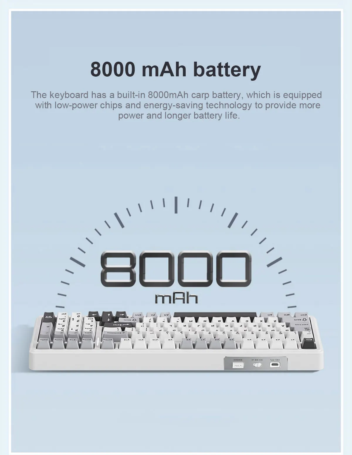 AULA F99 mechanical keyboard with Bluetooth 5.0/2.4G, wireless/wired ...