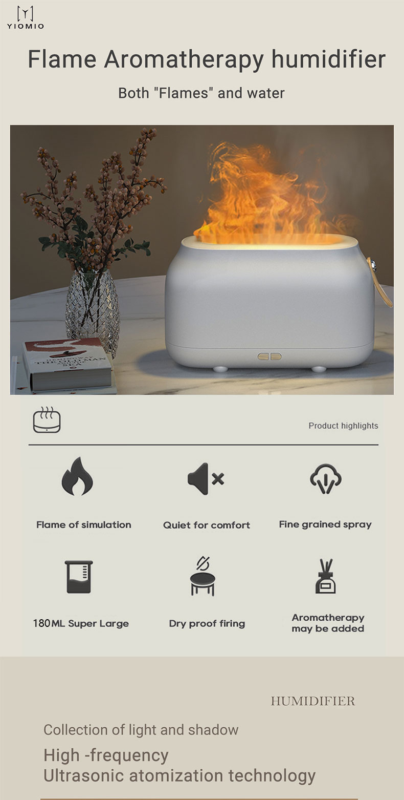 YIOMIO Antibacterial humidifier air purifier for room aroma diffuser ...