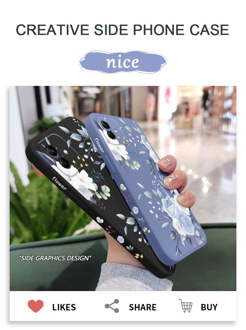 Fine Flowers Phone Case For Samsung Galaxy A56 A36 A26 A16 A06 A15 A25 A35 A55 A05 A05S 4G 5G ...