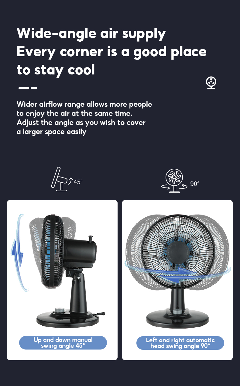 Kipas Solar DC Solar Fan Large Wind Portable Fan Desktop ' 16' Ultra ...