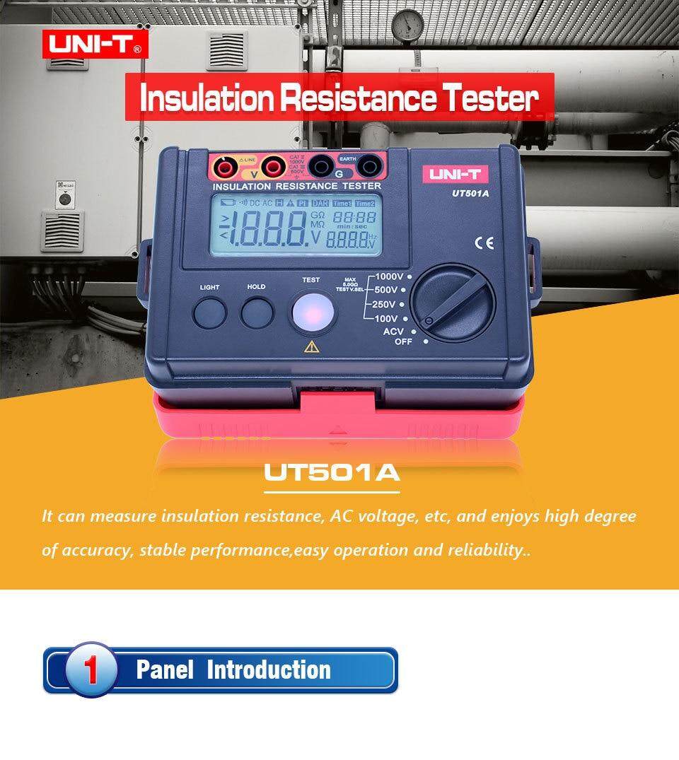 【One year warranty】UNI-T UT501A UT501C UT502A UT502C Digital Insulation ...