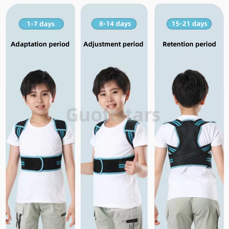 Guoftstars Professional Posture Corrector for Kids, Adjustable Upper ...