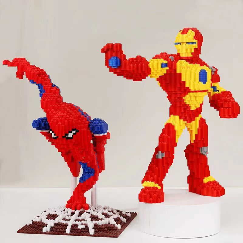 lego Iron Man Building Block Toys Spiderman Insert Educational Children ...